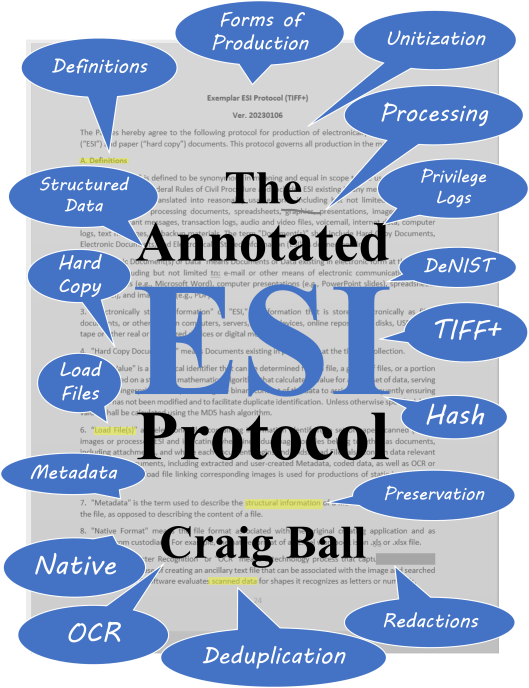 The Annotated ESI Protocol | Ball in your Court